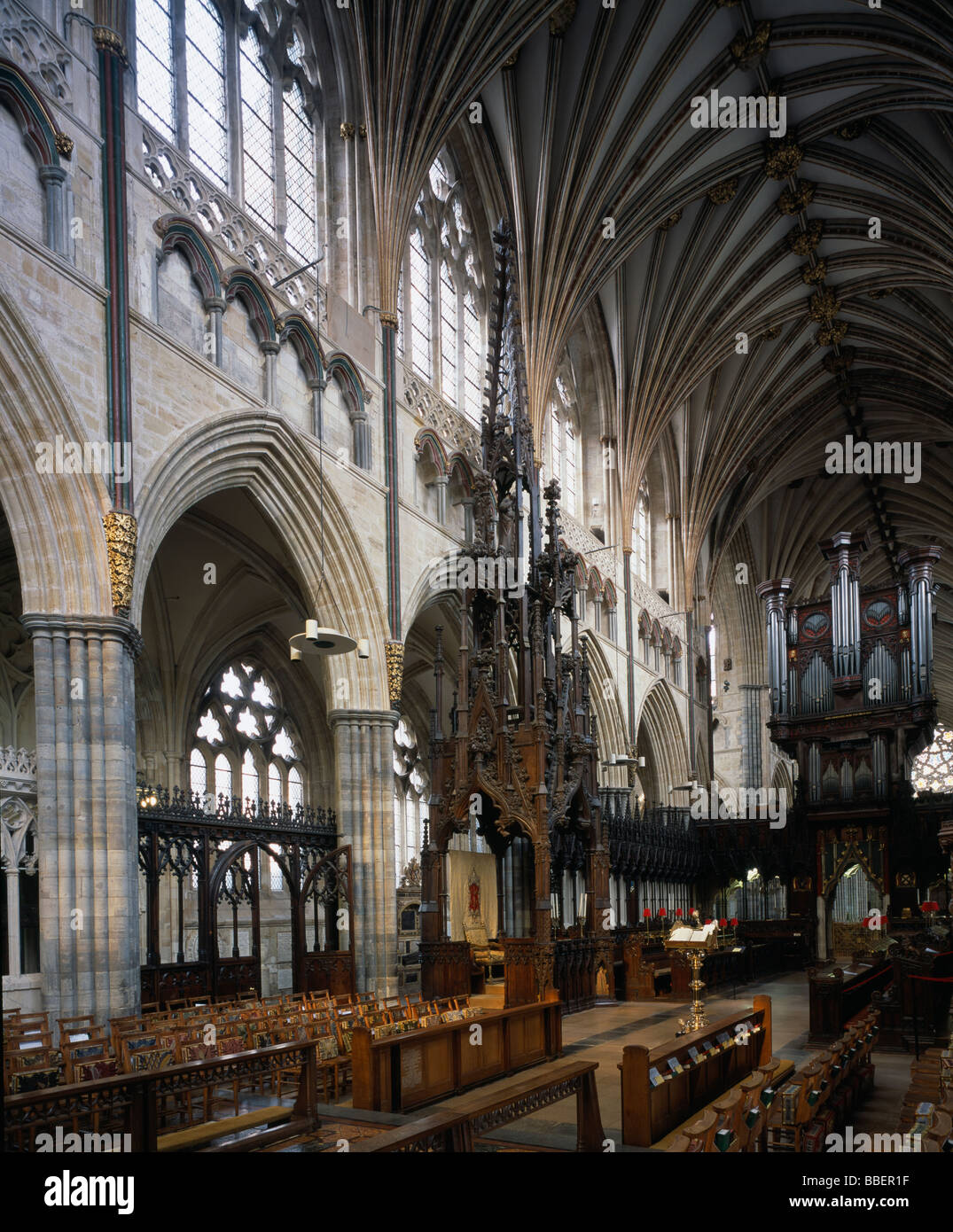 Exeter cathedral organ hi-res stock photography and images - Alamy