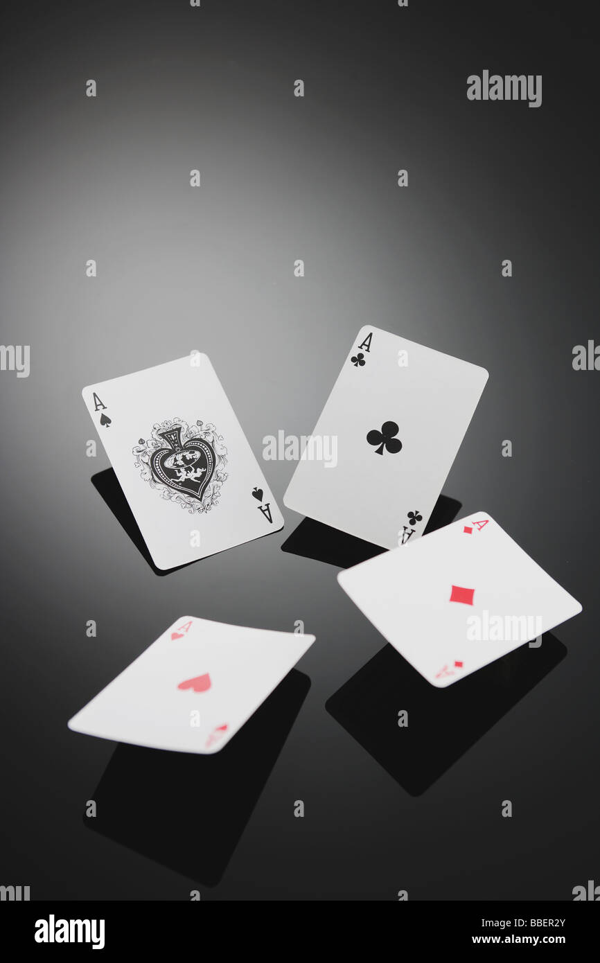 Four aces playing cards in studio Stock Photo - Alamy
