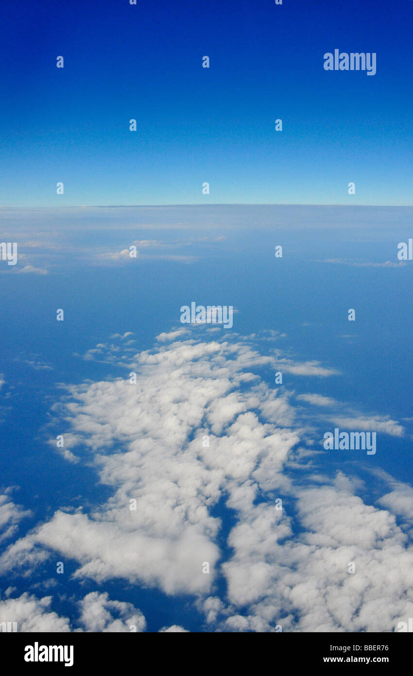 View from an airplane window over Lake Michigan Stock Photo - Alamy