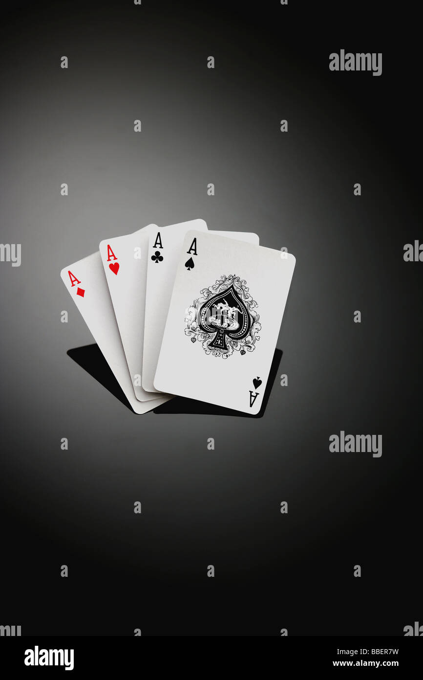 Four cards suits diamonds hi-res stock photography and images - Alamy