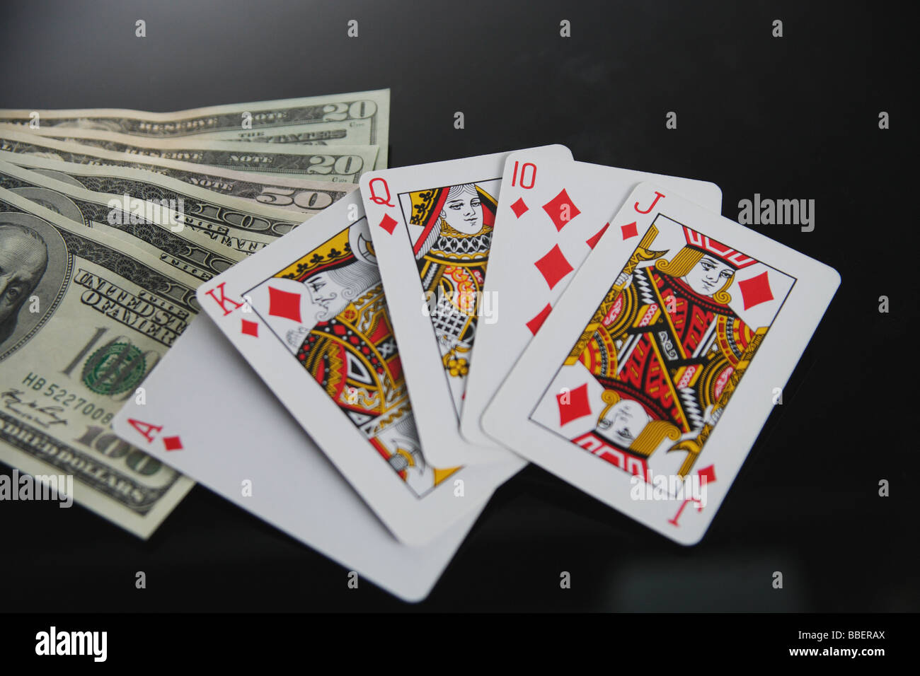 Royal Flush Poker Hand In High Resolution Stock Photography and Images ...