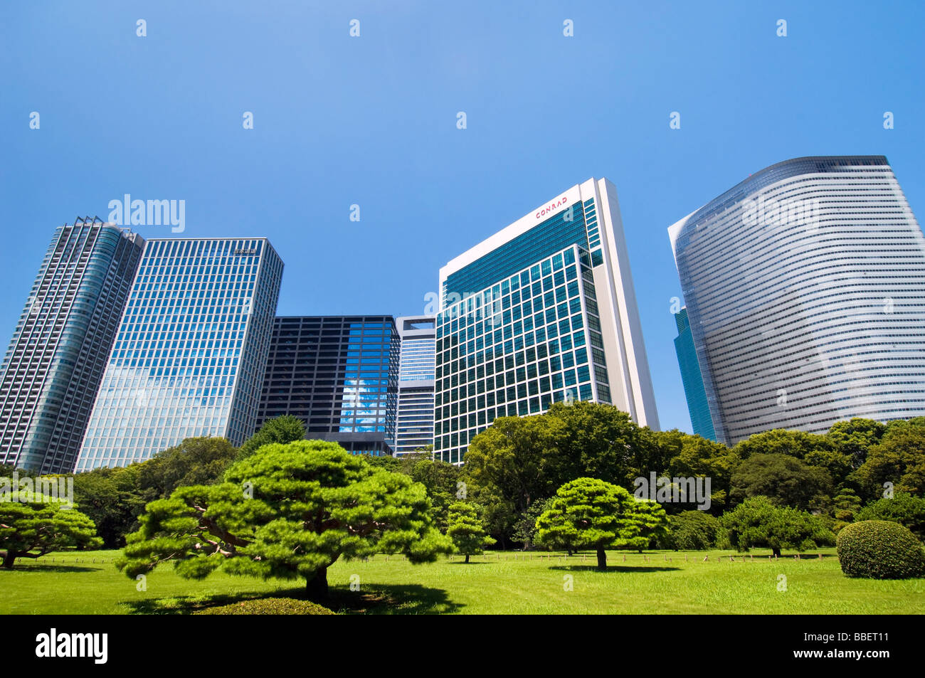 New business and hotel development, Shiodome, Tokyo, Japan Stock Photo ...