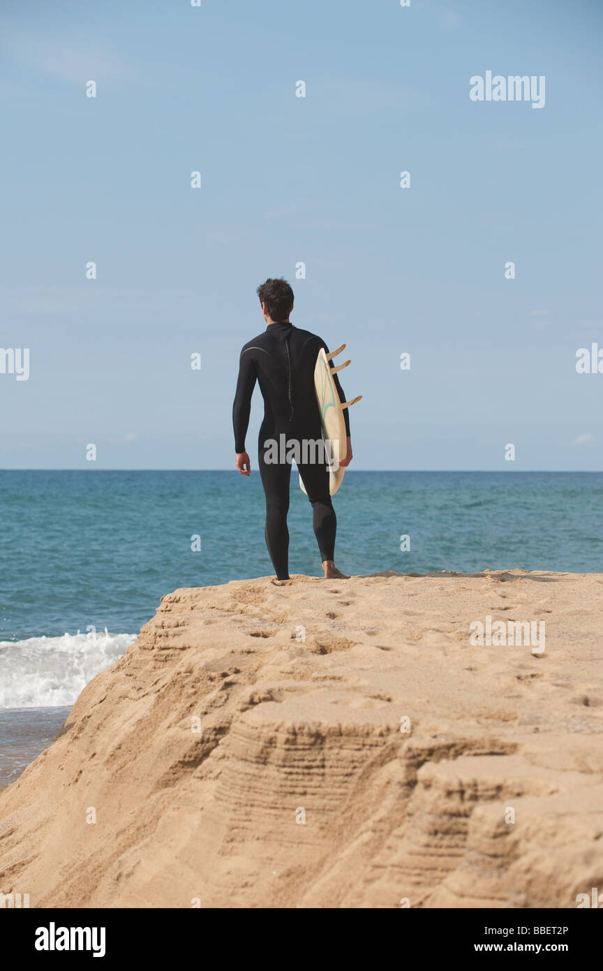 Surfer with surfboard Stock Photo - Alamy
