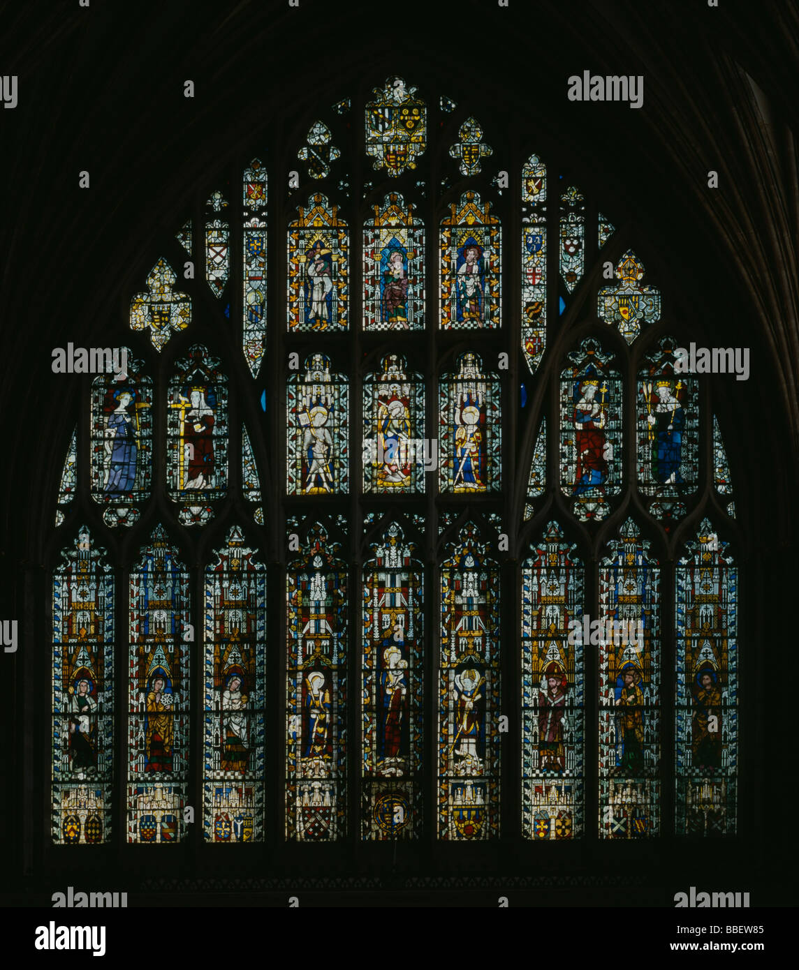 Exeter cathedral east window hi-res stock photography and images - Alamy