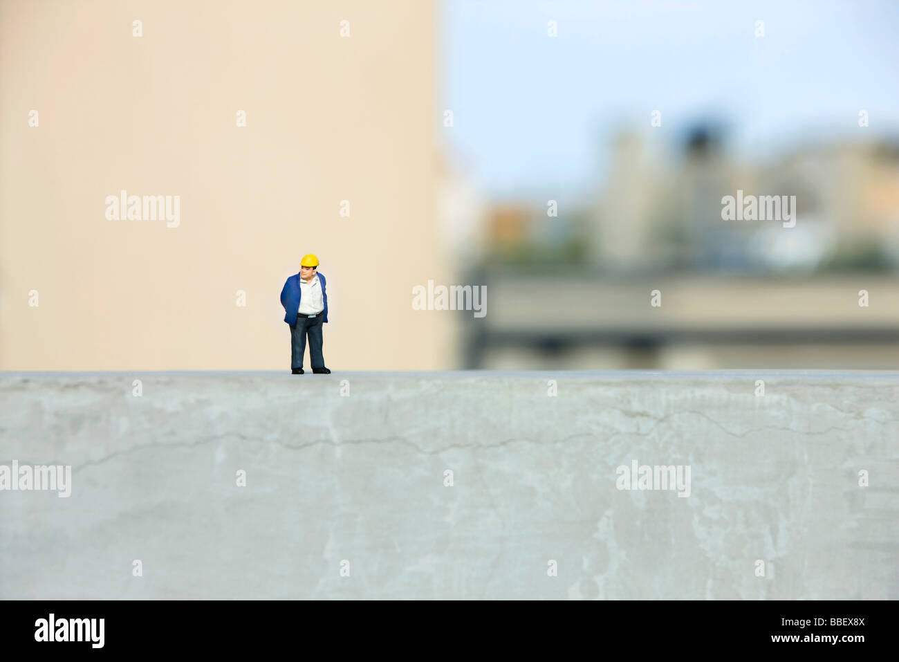 Plastic figurine of construction worker set on ledge Stock Photo - Alamy Plastic figurine of construction worker set on ledge Stock Photo - Alamy