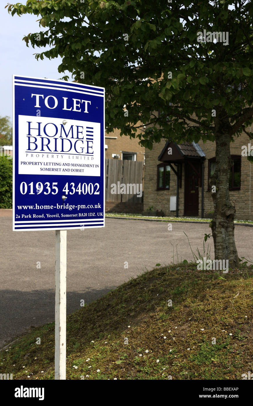 A To Let sign by a property Letting co which are taking over from ...