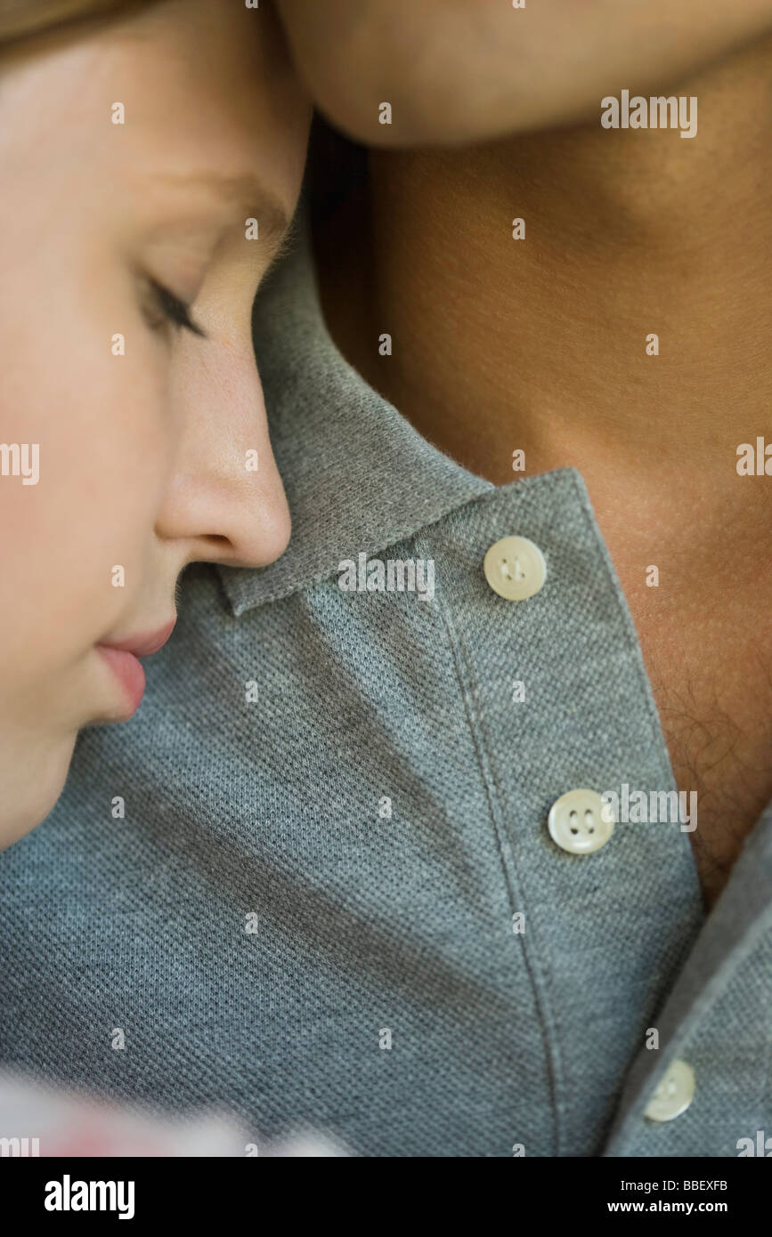Woman leaning against mans chest hi-res stock photography and images ...