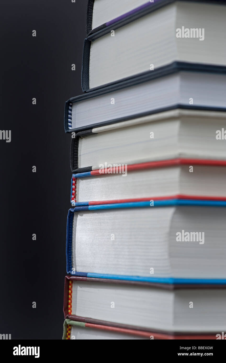 Close up on a stack of books Stock Photo - Alamy