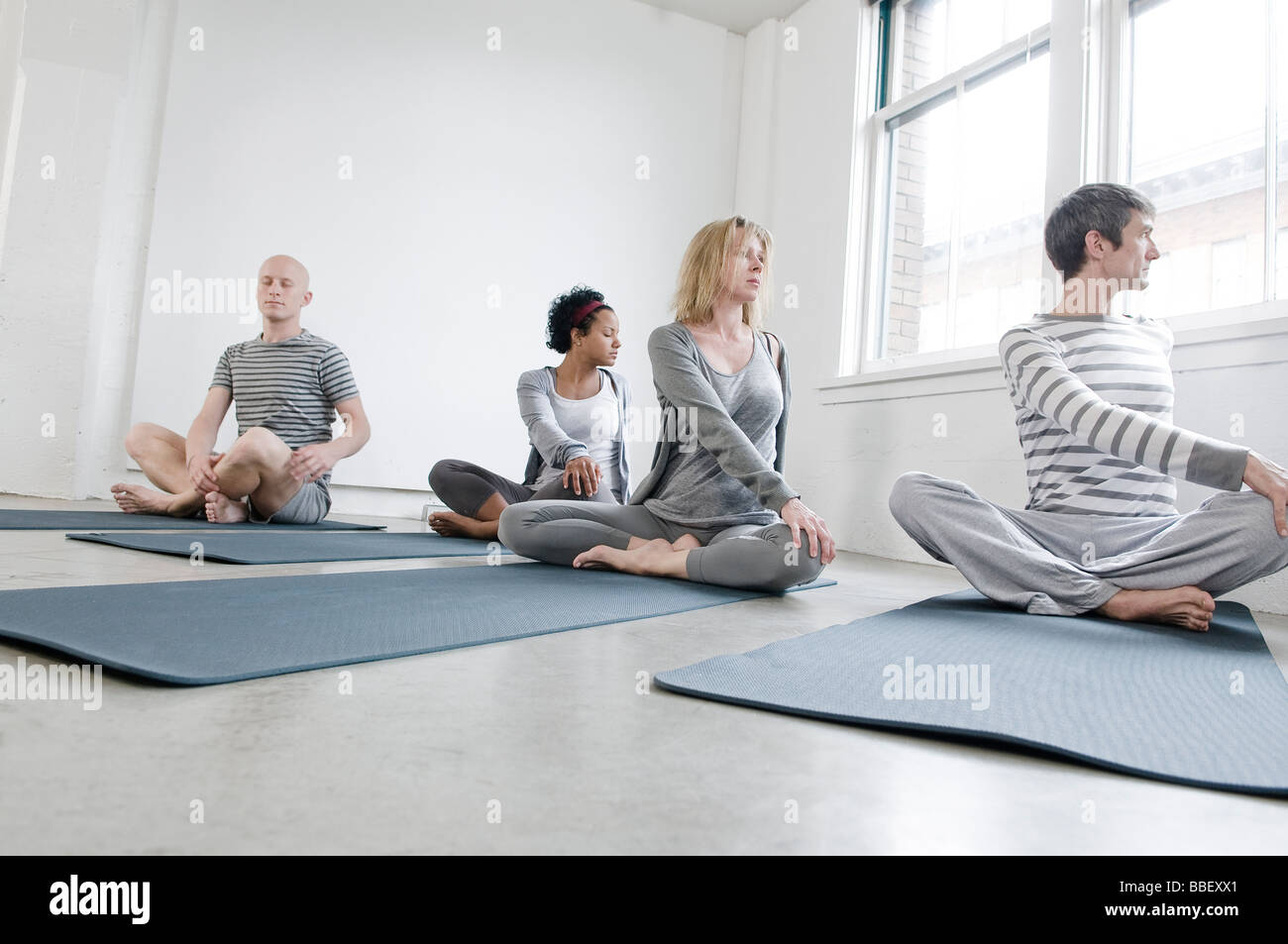 Stretch students hi-res stock photography and images - Alamy