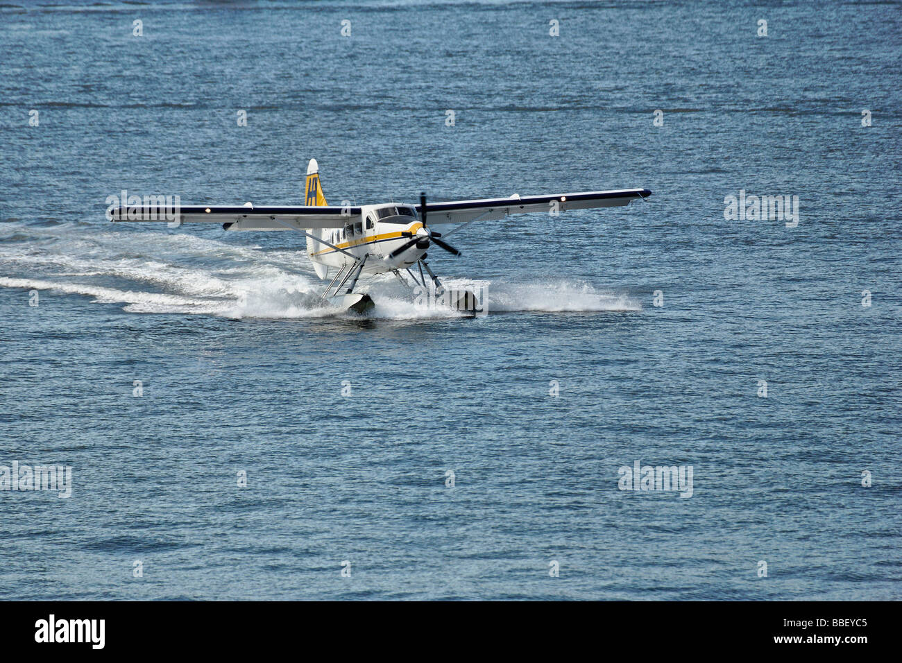 Float planes are common on Burrard Inlet in Vancouver British Columbia ...