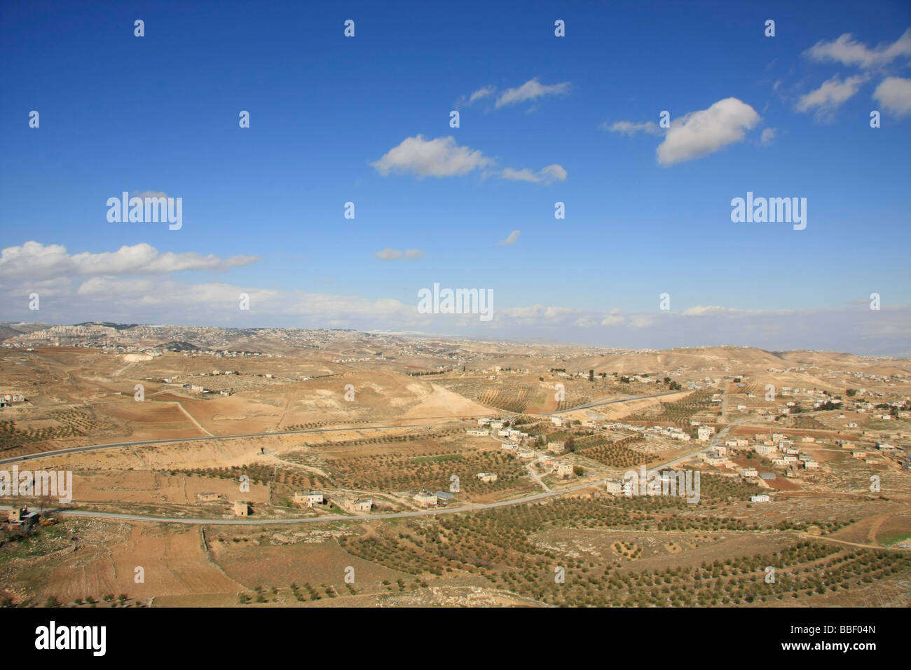Judea a view north from the Herodion built by Herod in the Judean ...