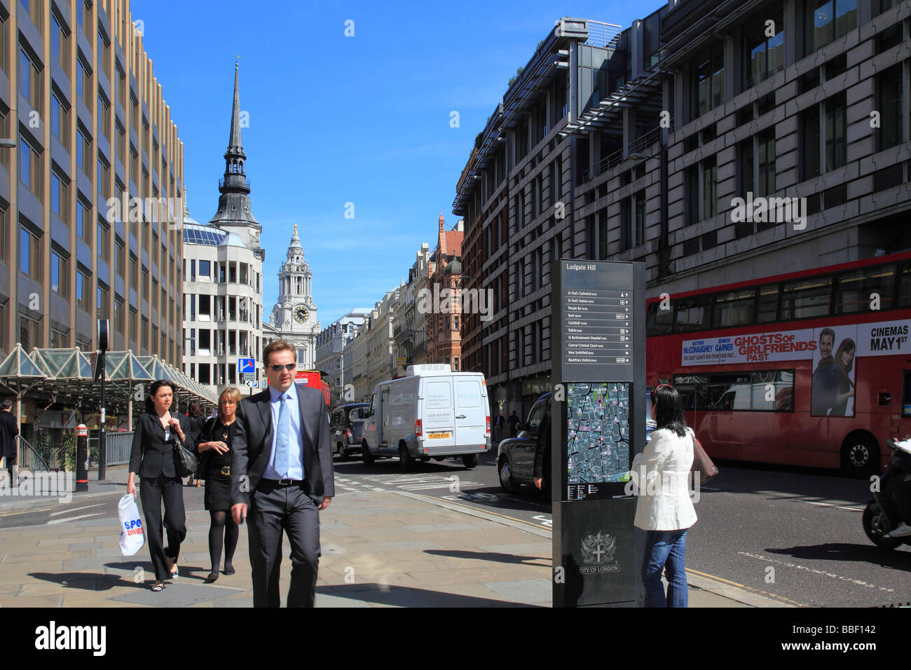 Ludgate hill city london hi-res stock photography and images - Alamy