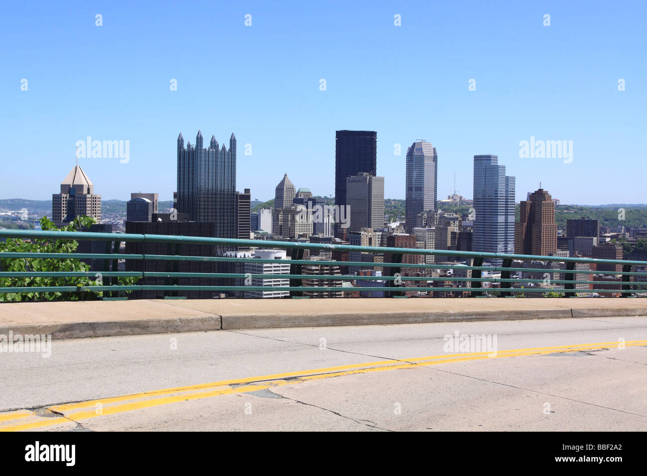 Pittsburgh Skyline on a Clear Blue Day Stock Photo - Alamy