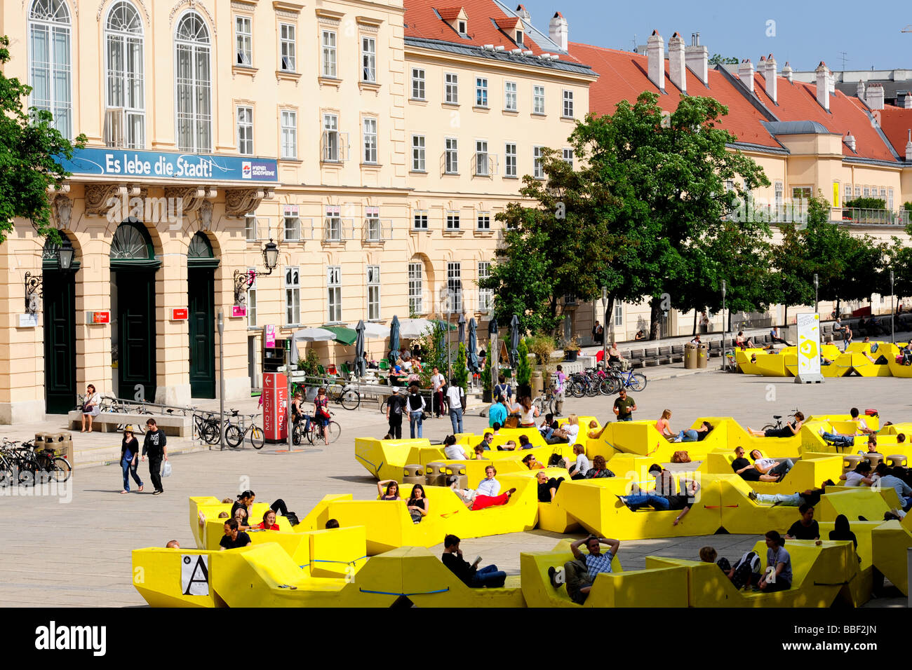 Vienna Museums Quarter Museumsquartier Stock Photo - Alamy