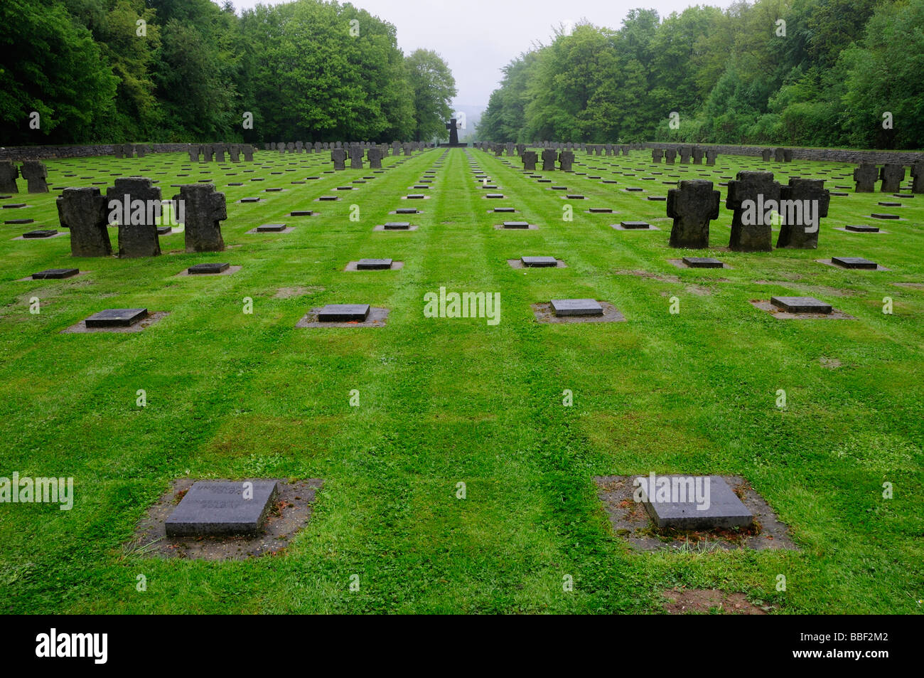 Vossenack German war cemetery, Huertgen Forest, Eifel, Germany Stock ...