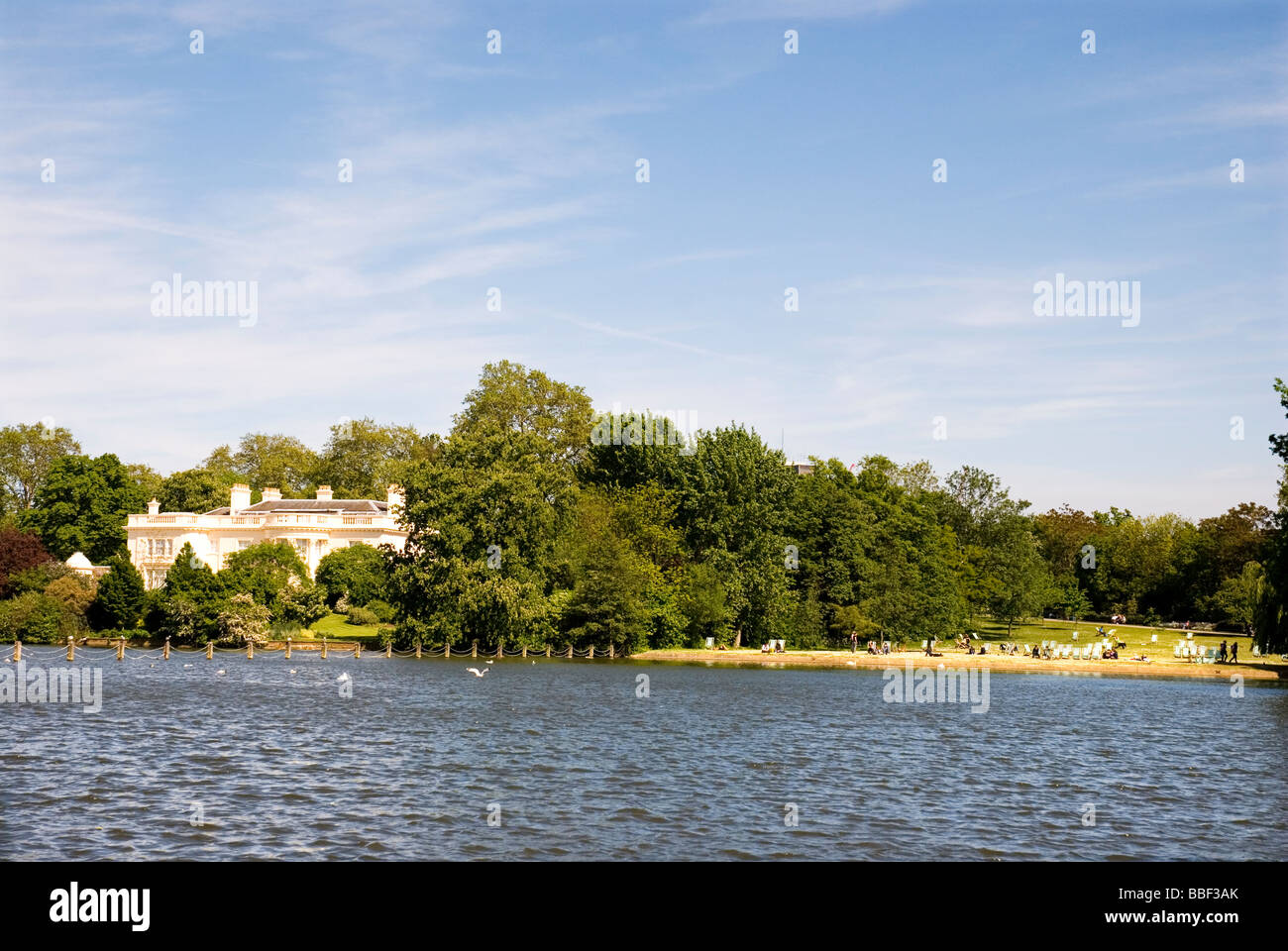 the Holme by boating lake in The Regent's Park London England UK Stock ...