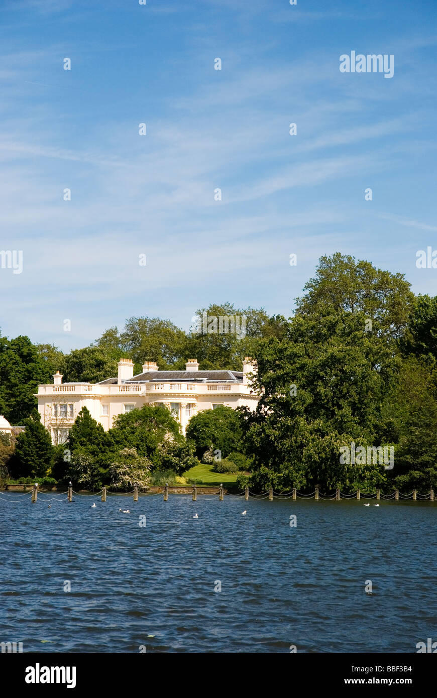 the Holme by boating lake in The Regent's Park London England UK Stock ...