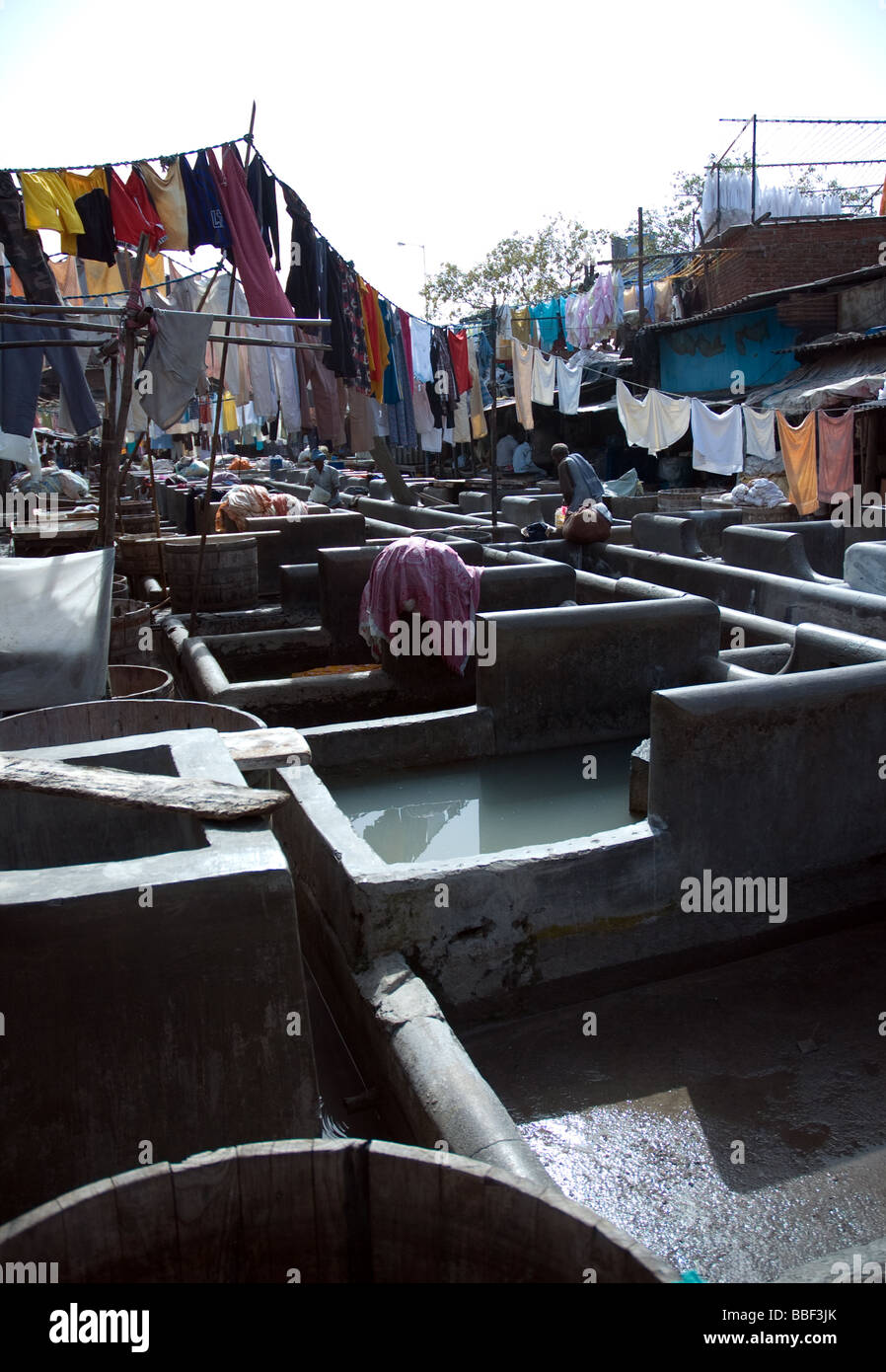 the mumbai launderette Dhobi Ghats Stock Photo - Alamy