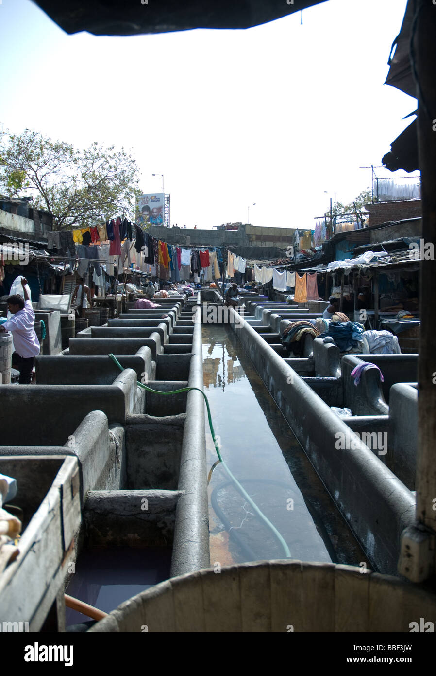 the Mumbai launderette Dhobi Ghats Stock Photo - Alamy
