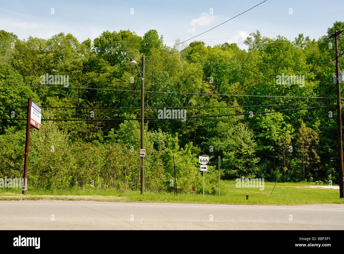 rt route 666 in Zanesville Ohio Stock Photo - Alamy