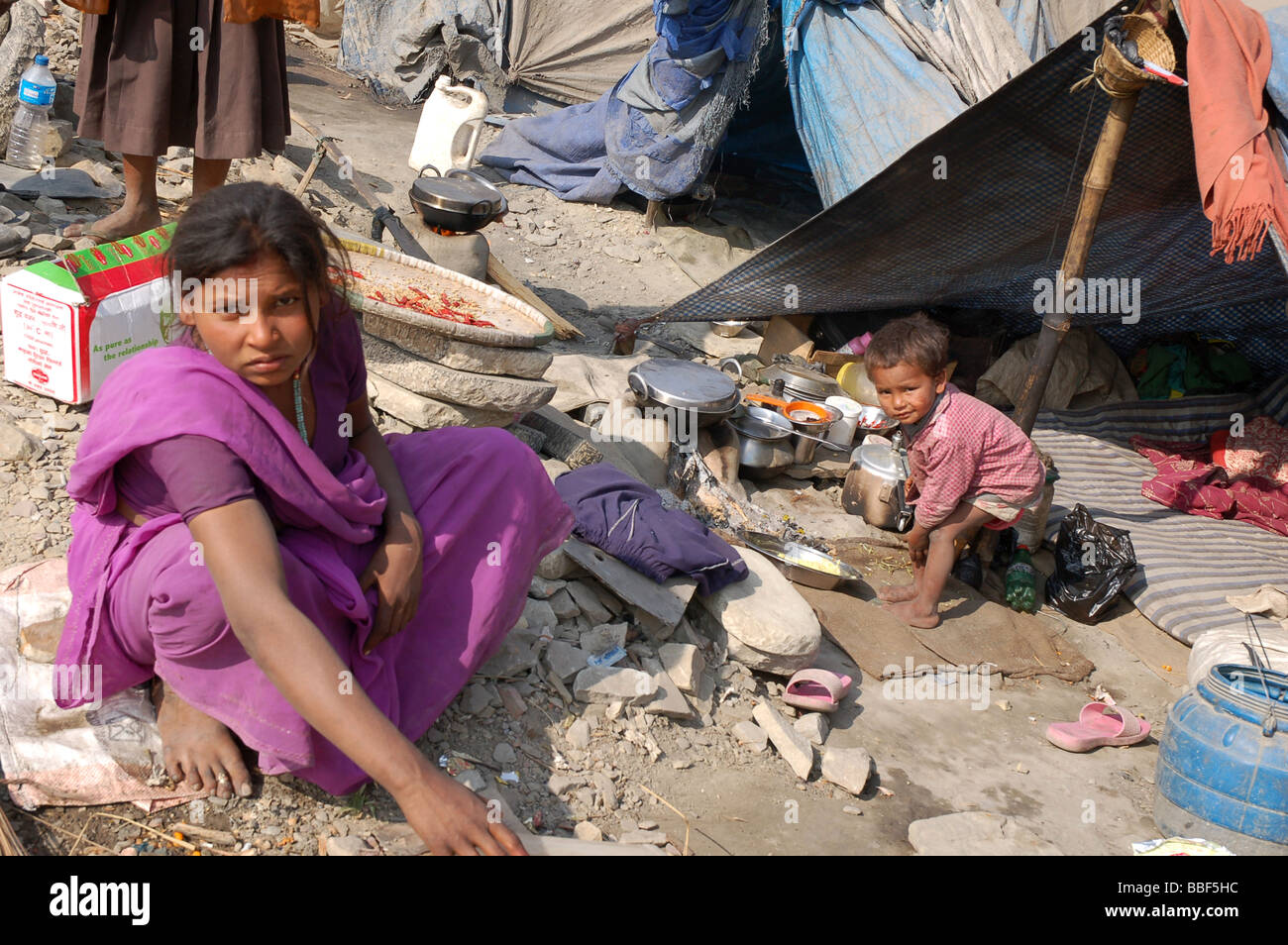 Poor girl in kathmandu nepal hi-res stock photography and images - Alamy