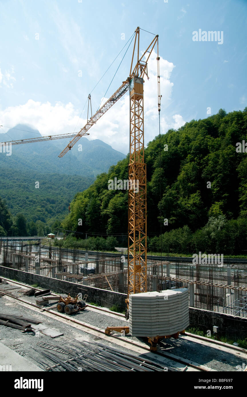 Construction of Olympic objects near Sochi, Russia Stock Photo - Alamy
