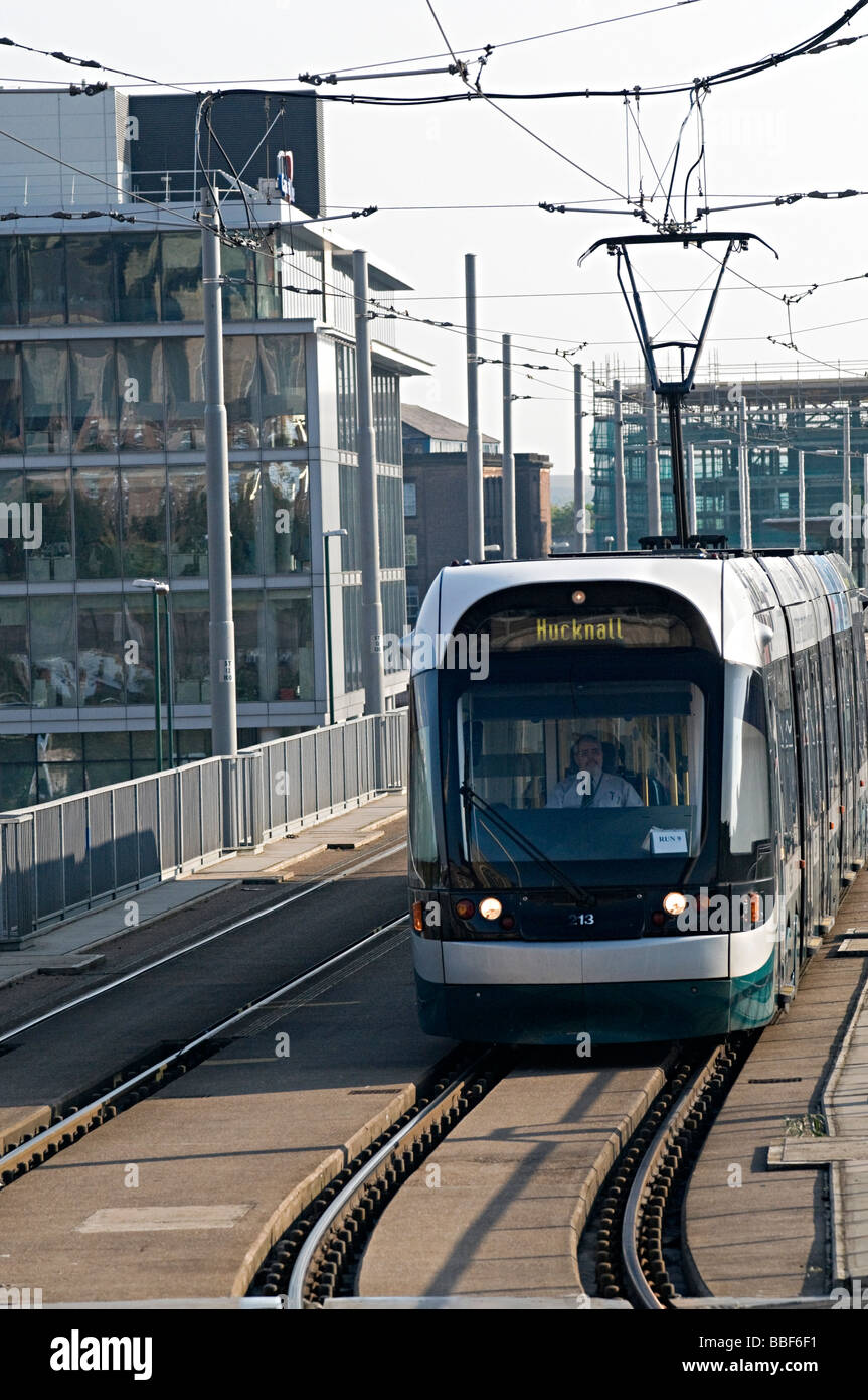 nottingham trams in and around town and next to nottingham trent ...