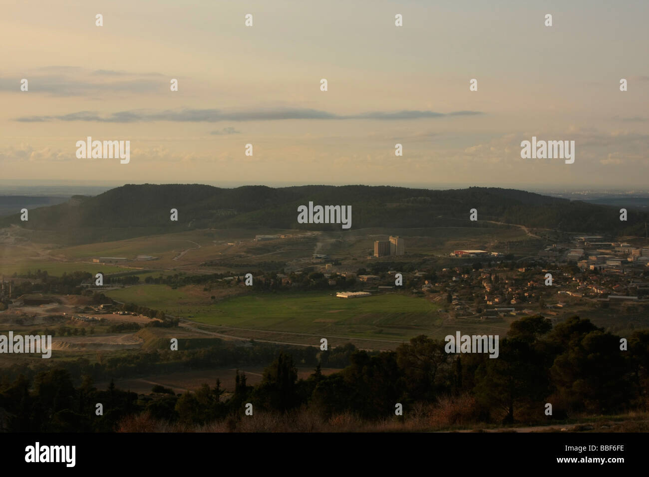Israel Jerusalem Mountains a view of Beth Shemesh and Tel Tzora from ...