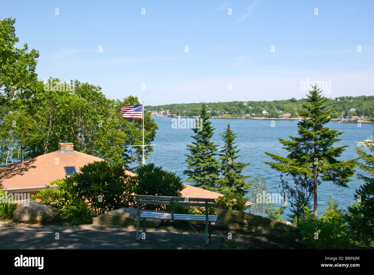 Damariscotta River from Farnham Point Stock Photo - Alamy