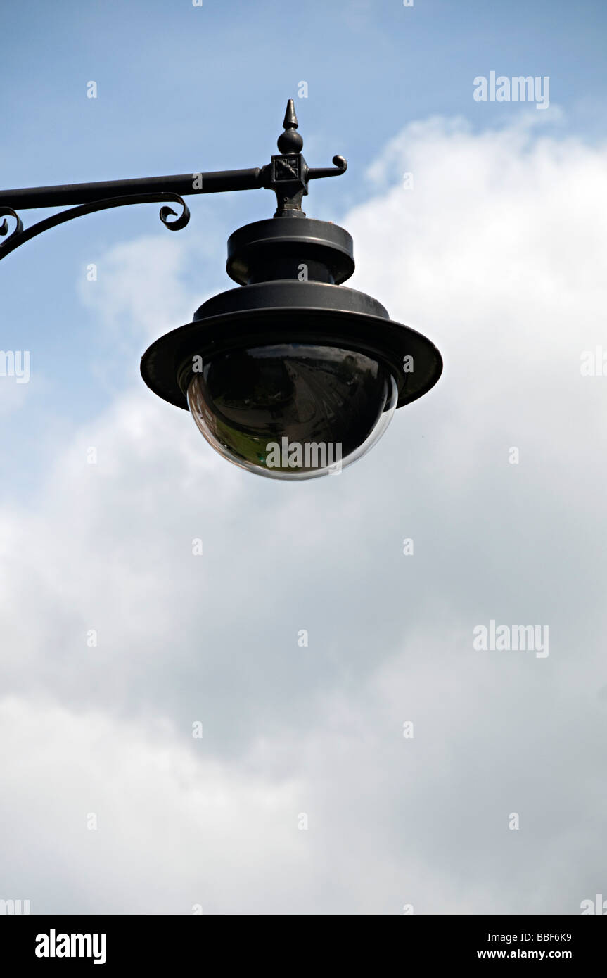 cctv camera watching the street that looks like a street lamp Stock ...