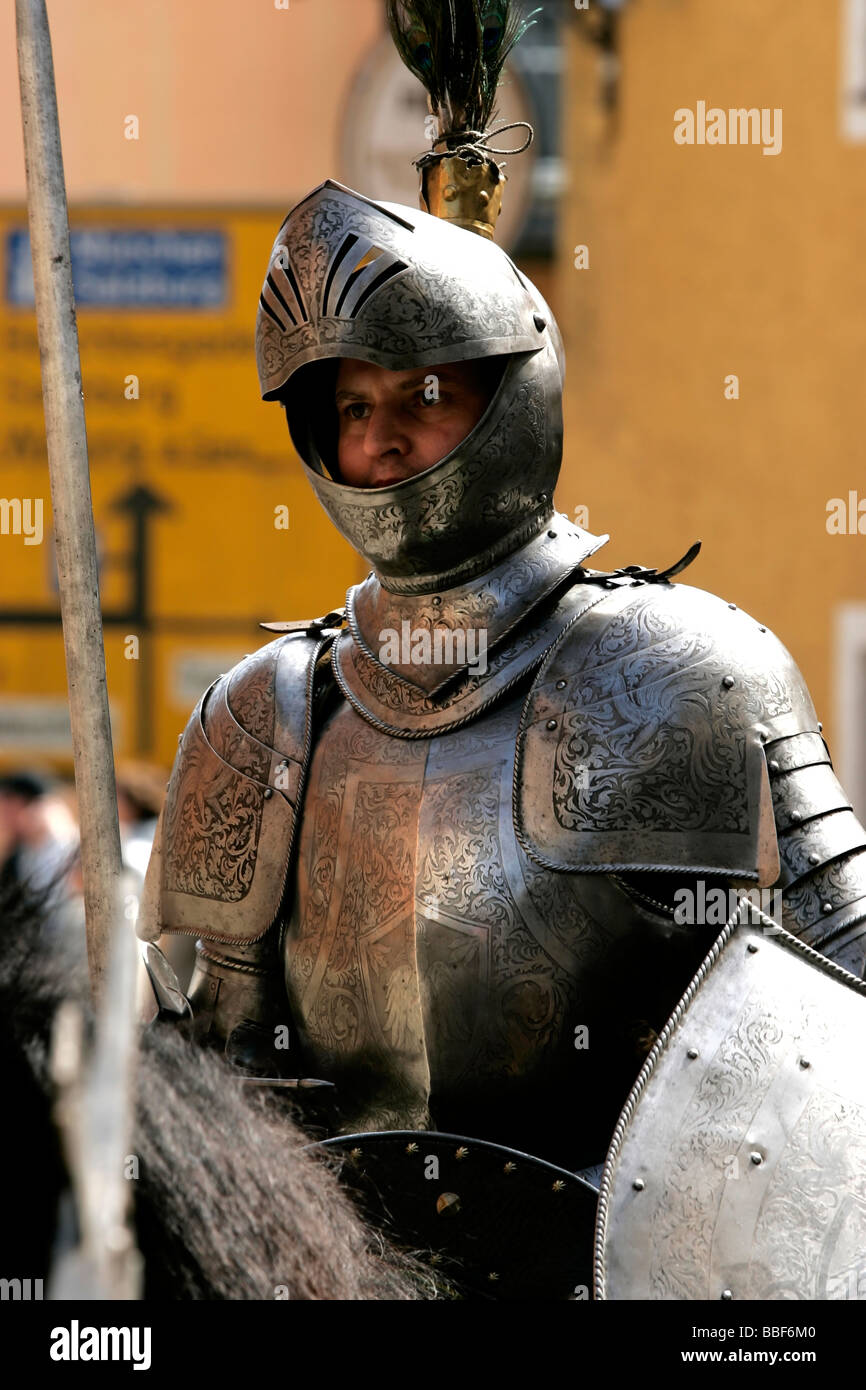 Saint George Horse Parade Knight in Armour Traunstein Bavaria Germany ...