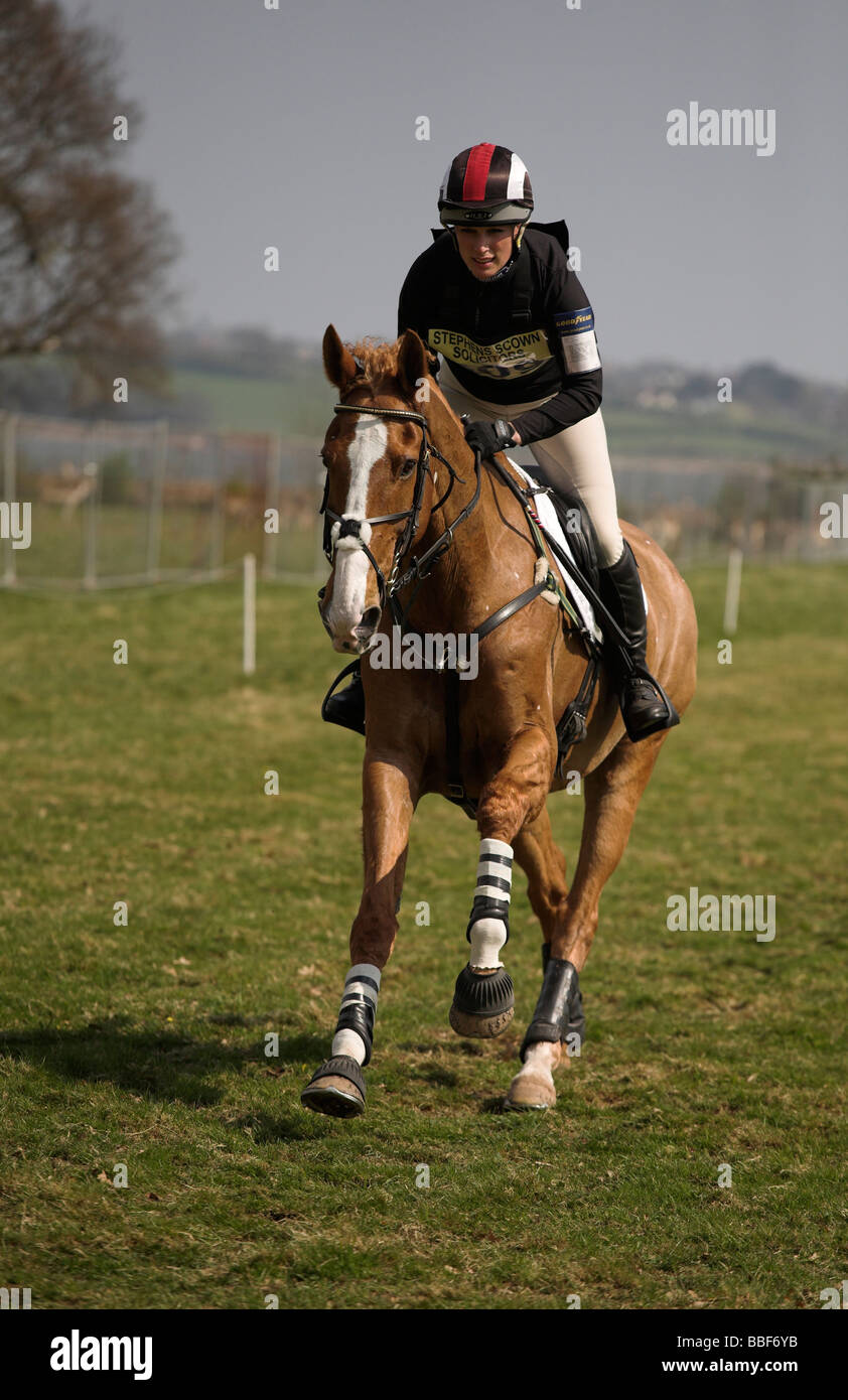 Zara Phillips at the Powderham Castle Horse Trial 2009 Day 2 riding ...