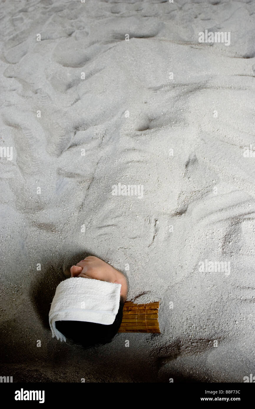 A therapeutic sand bath in Luzon island, Philippines Stock Photo - Alamy