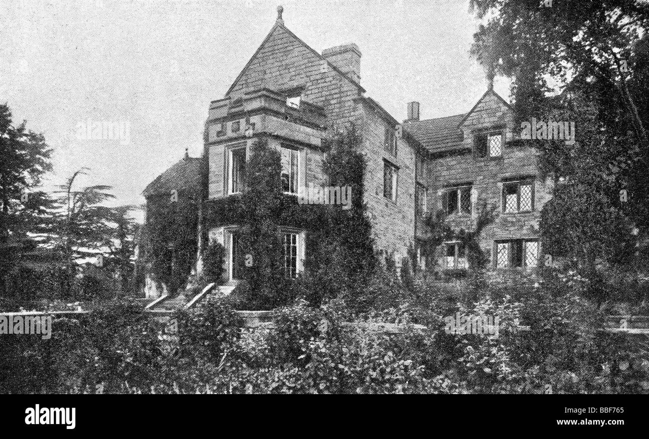 Lea Hurst where Florence Nightingale spent her early years Stock Photo ...