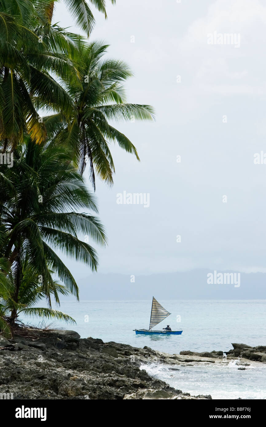 A fisherman boat sailing in Philippines Stock Photo - Alamy