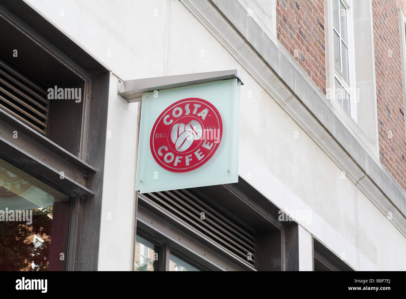 Costa coffee shop closeup of sign Bedford St Exeter Devon UK Stock ...