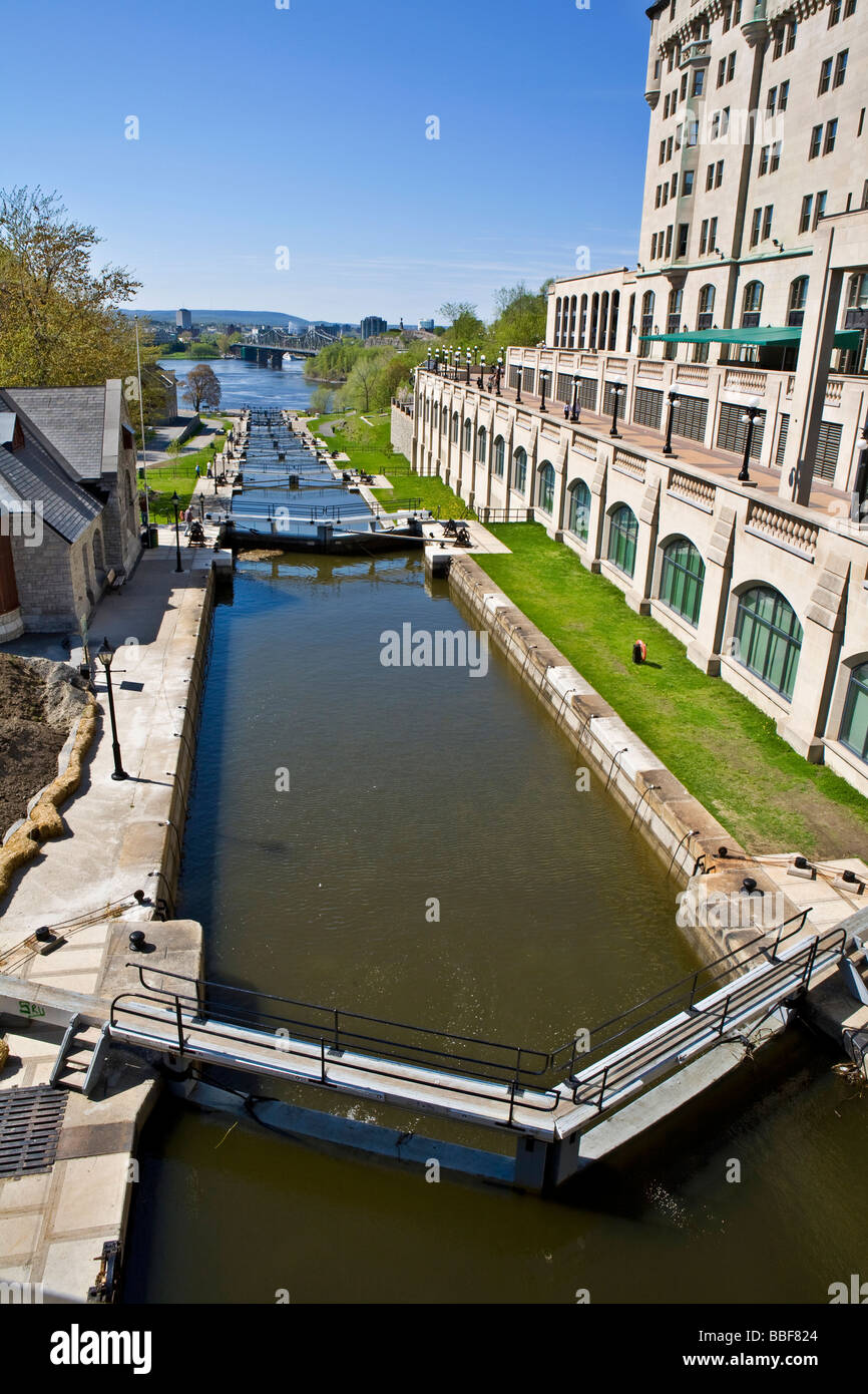 Ottawa Locks Rideau Canal Ottawa Ontario Canada Stock Photo - Alamy