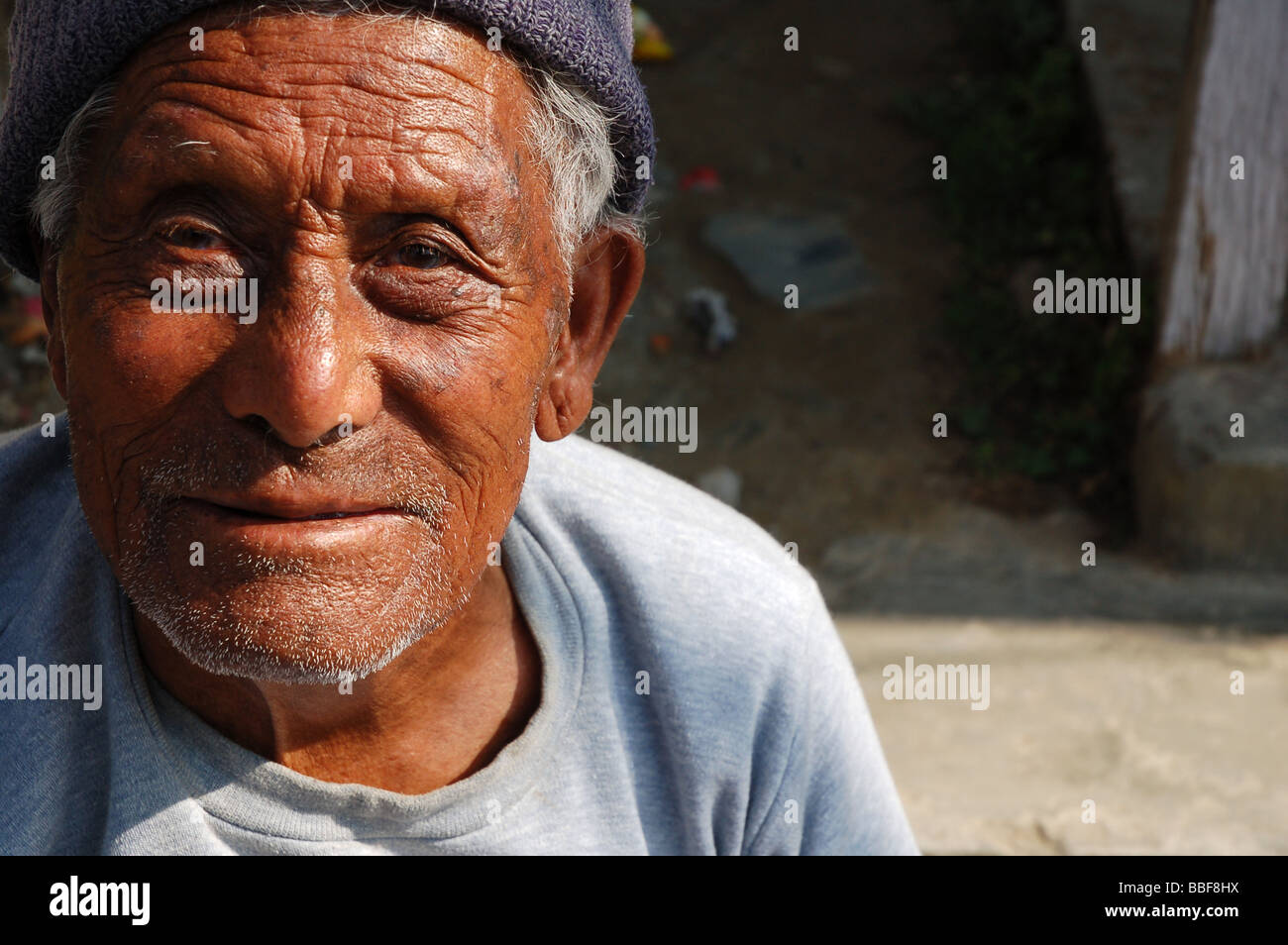 Portrait of Nepalese man in Kathmandu, NEPAL Stock Photo - Alamy