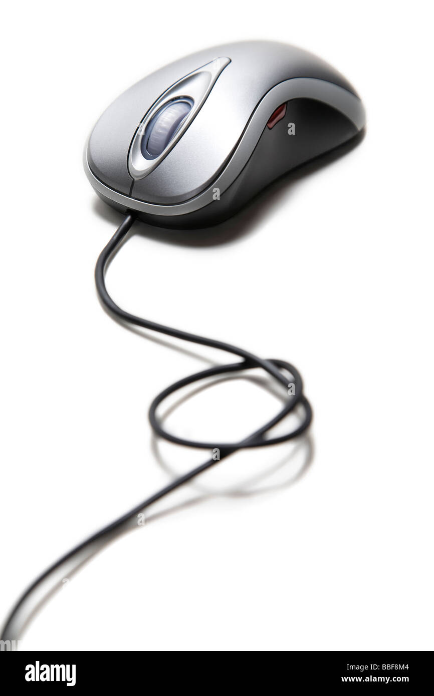 Knot in computer mouse cord Stock Photo - Alamy