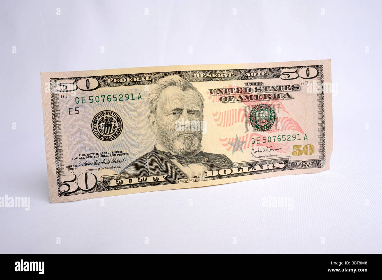 50 fifty dollar bill note hi-res stock photography and images - Alamy