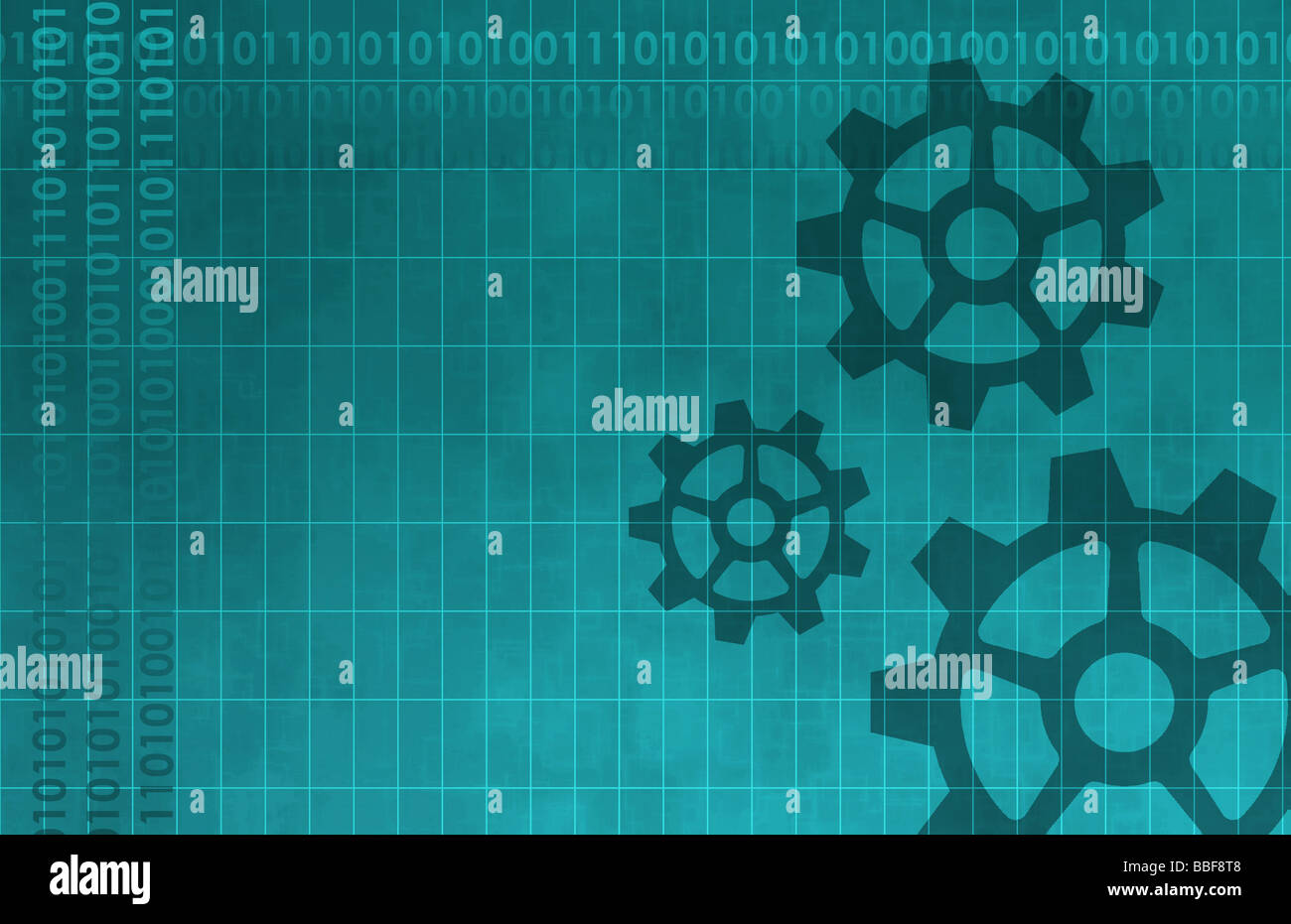 Technology Background with Cogs A Design Abstract Stock Photo - Alamy