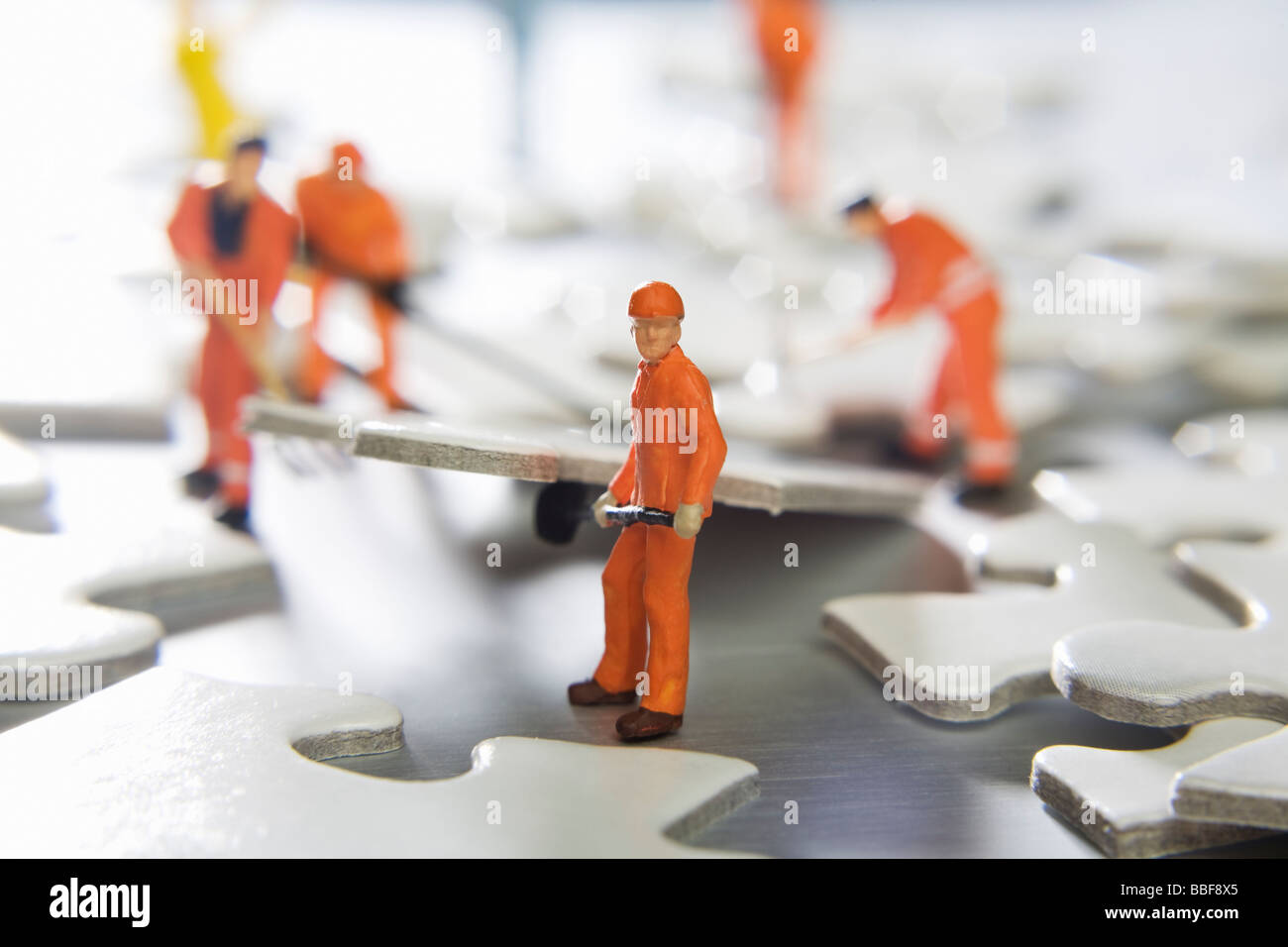 Putting the pieces back together Stock Photo - Alamy