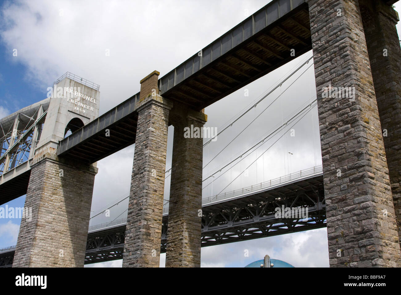 River Tamar Bridges - Royal Albert Rail Bridge and Tamar Road Bridge ...