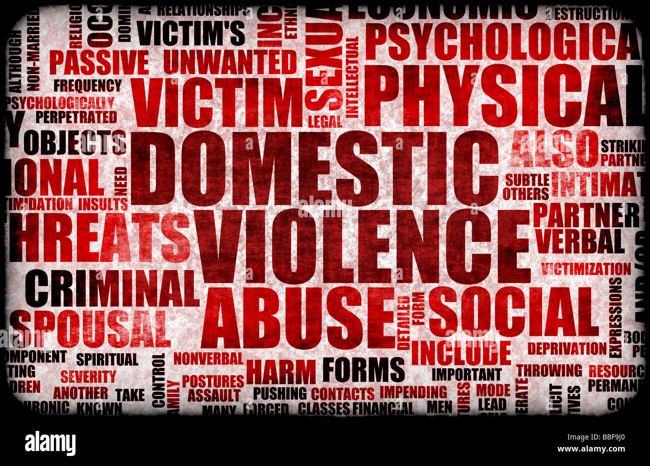 Domestic Violence Abuse in Many Forms Background Stock Photo - Alamy