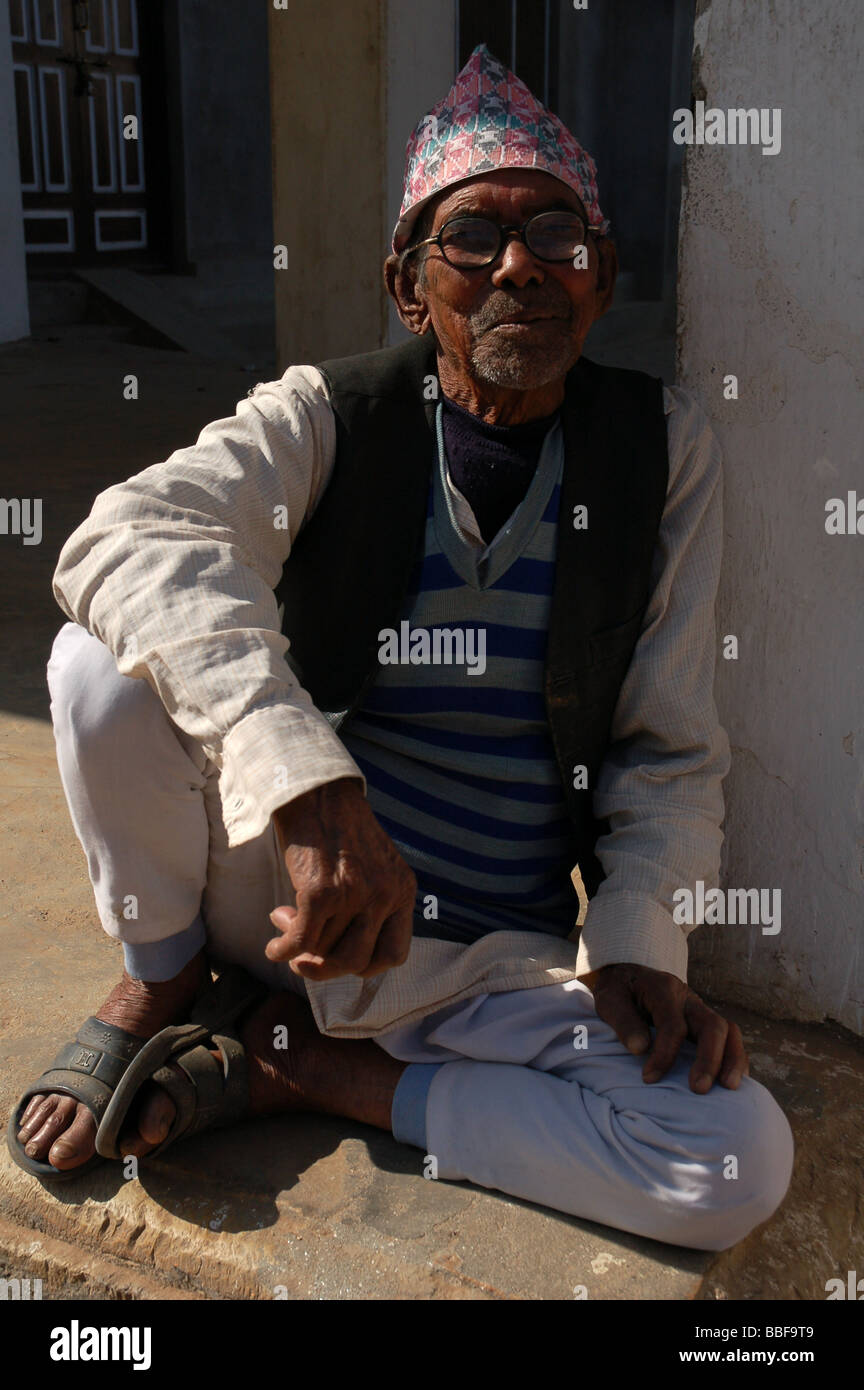 Portrait of Nepalese man in Kathmandu, NEPAL Stock Photo - Alamy