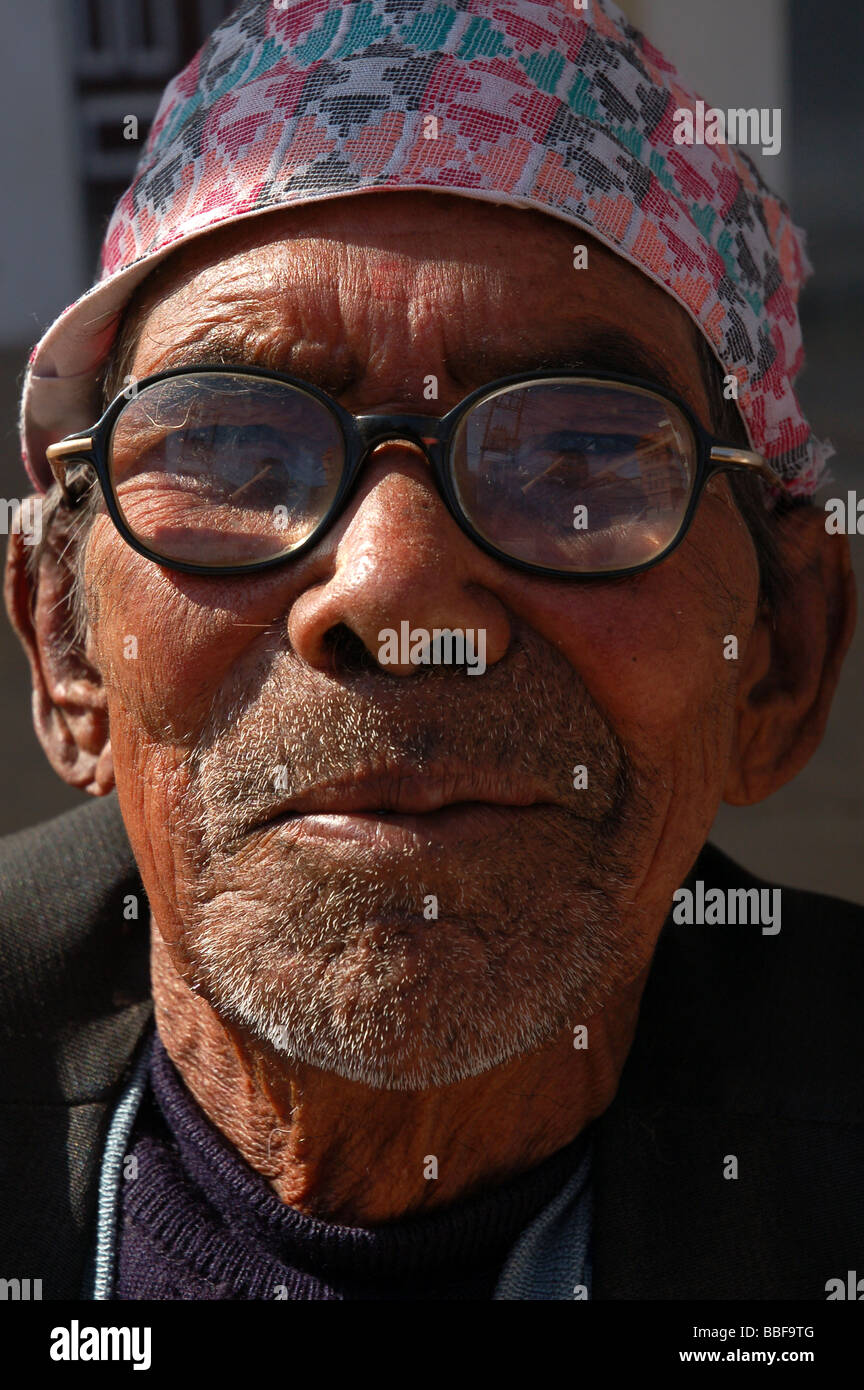 Portrait of Nepalese man in Kathmandu, NEPAL Stock Photo - Alamy