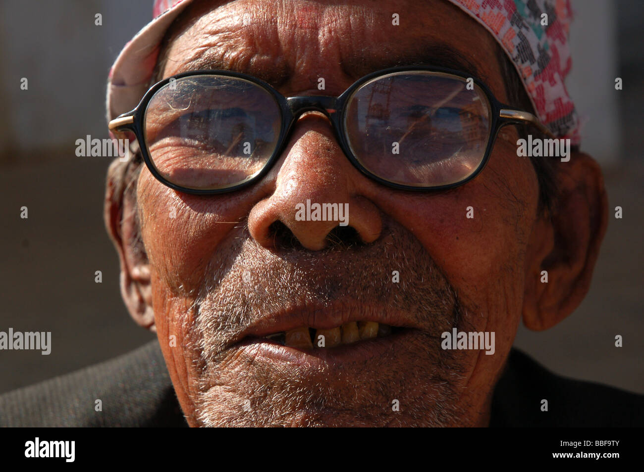 Portrait of Nepalese man in Kathmandu, NEPAL Stock Photo - Alamy