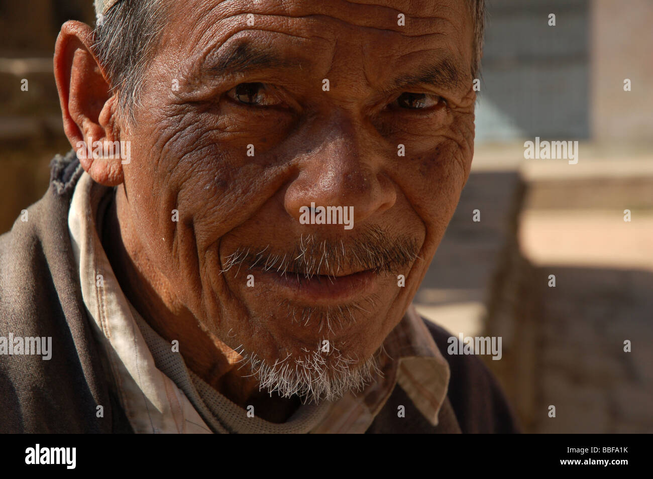 Portrait of Nepalese man in Kathmandu, NEPAL Stock Photo - Alamy