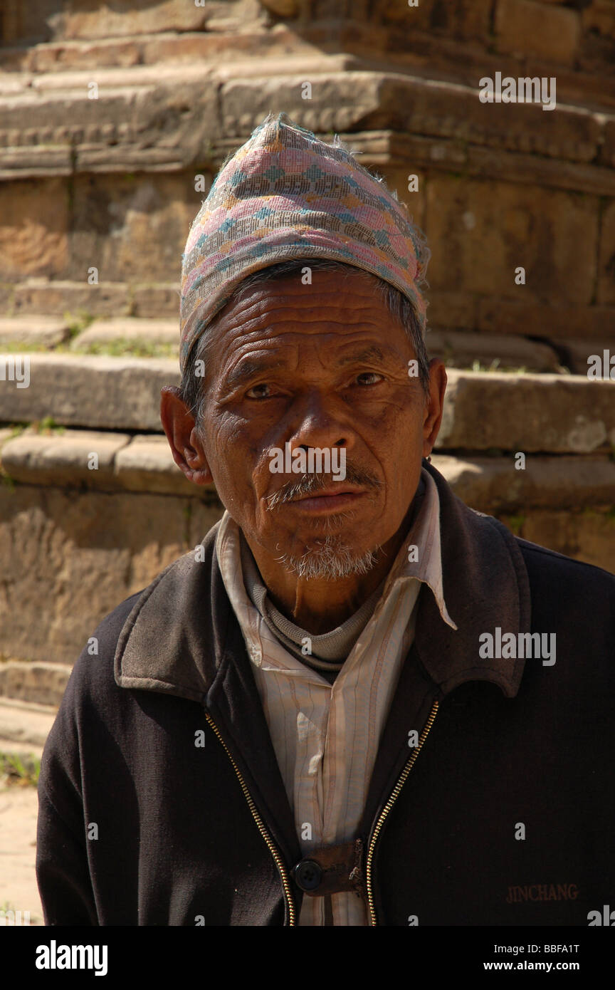Portrait of Nepalese man in Kathmandu, NEPAL Stock Photo - Alamy