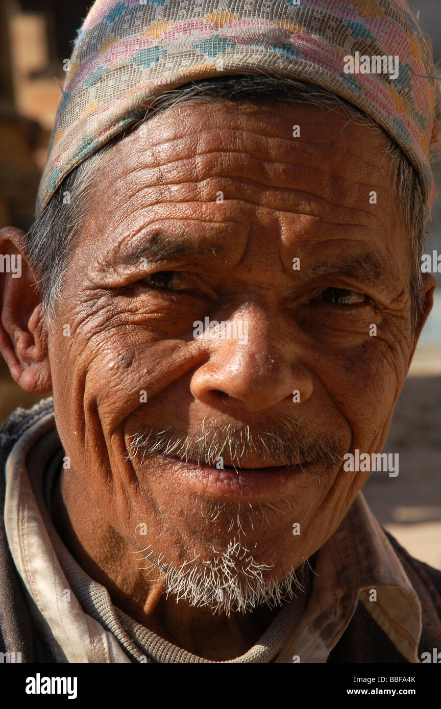 Portrait of Nepalese man in Kathmandu, Nepal Stock Photo - Alamy